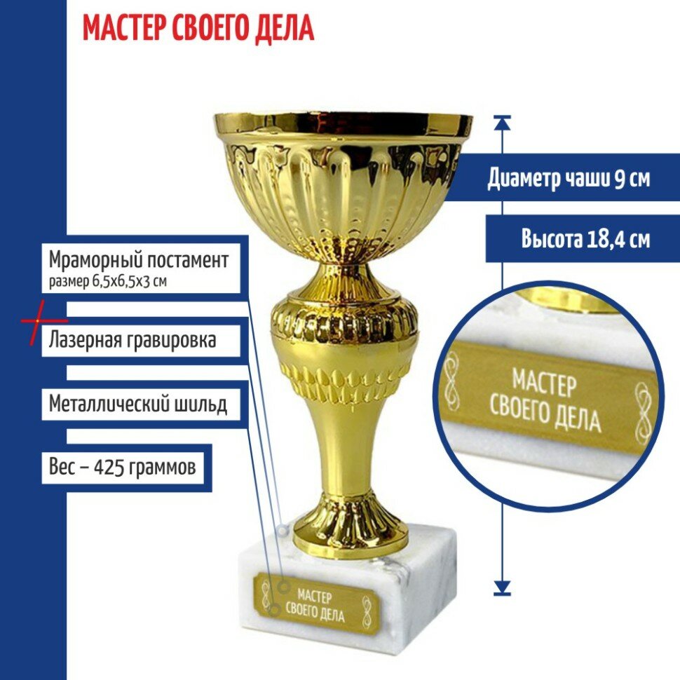 Кубок "Мастер своего дела" (18,4 см)