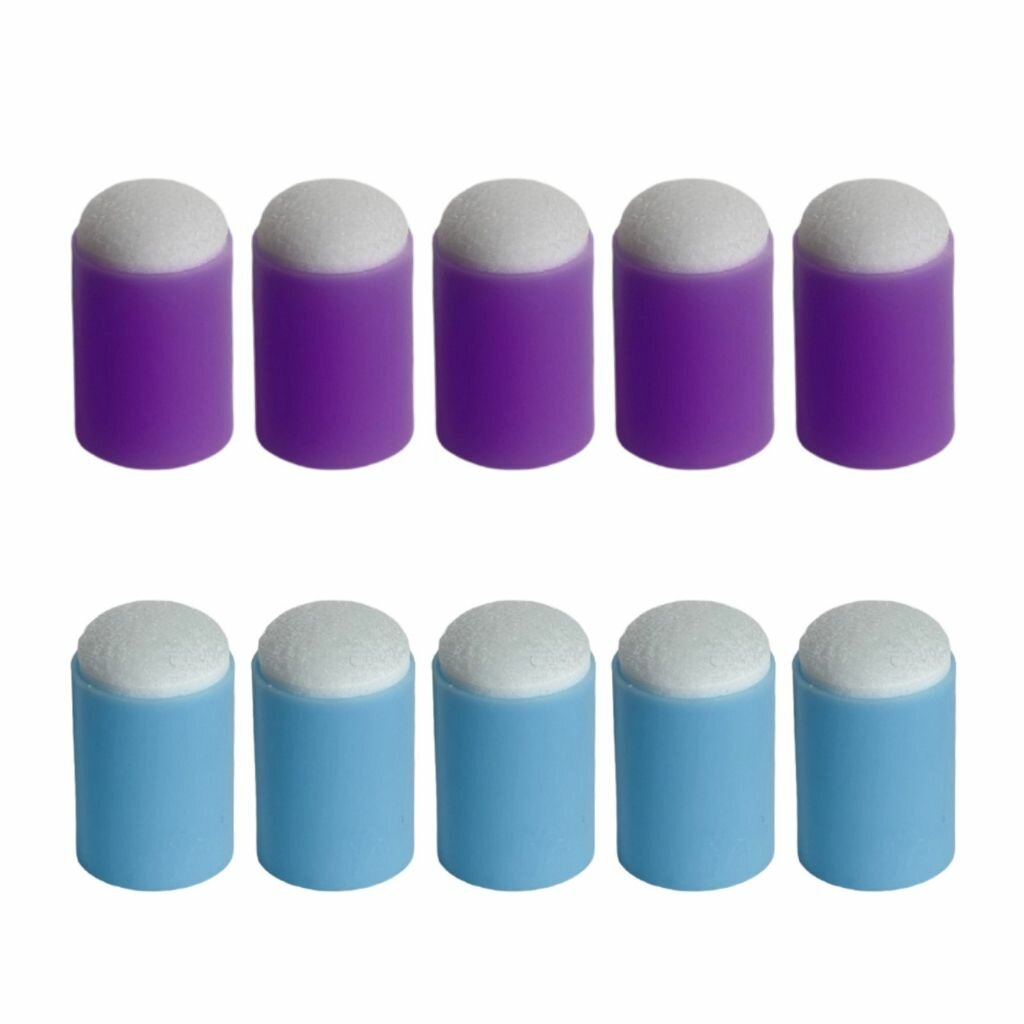 10 штук круглых губчатых кистей для рисования