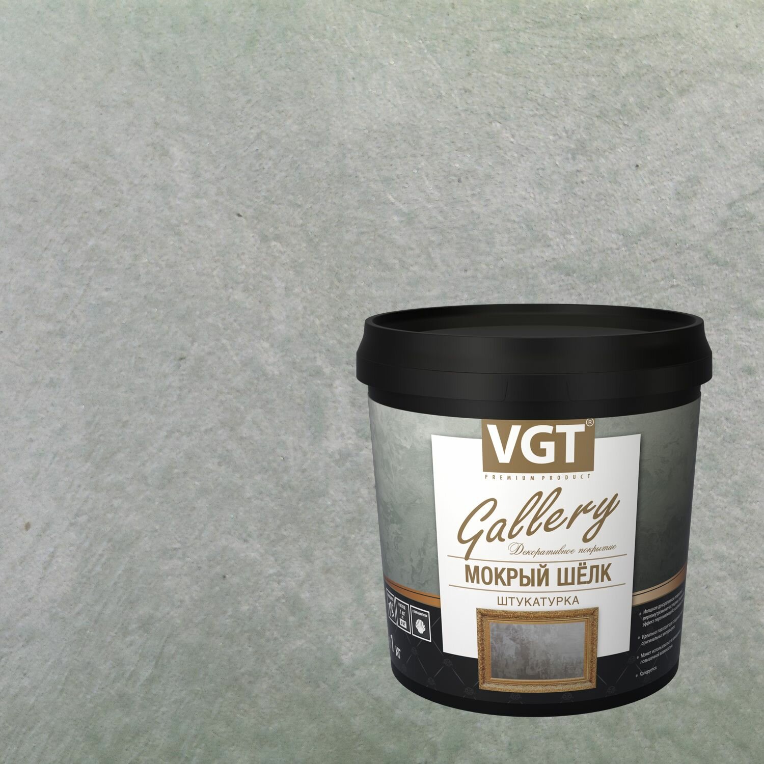 Штукатурка декоративная VGT Gallery Мокрый Шелк (1кг) 2302