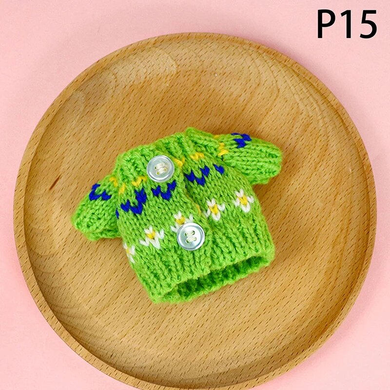 Вязаный свитер для кукол 10 см, зеленый, Color: 15