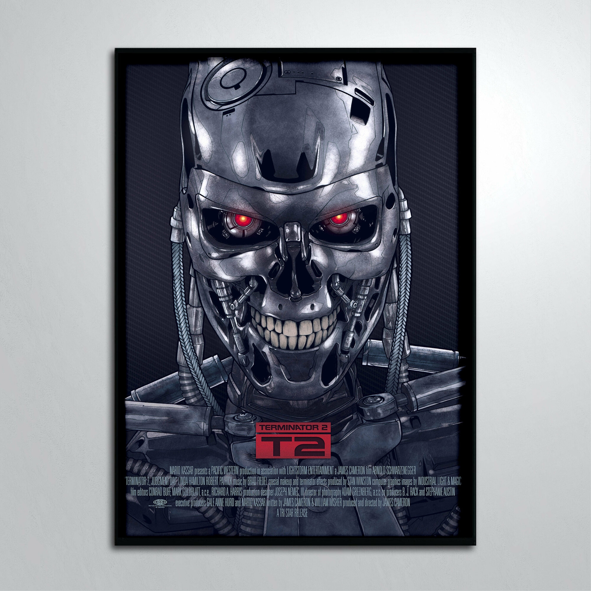 Постер без рамы/ Терминатор 2 Судный День Робот