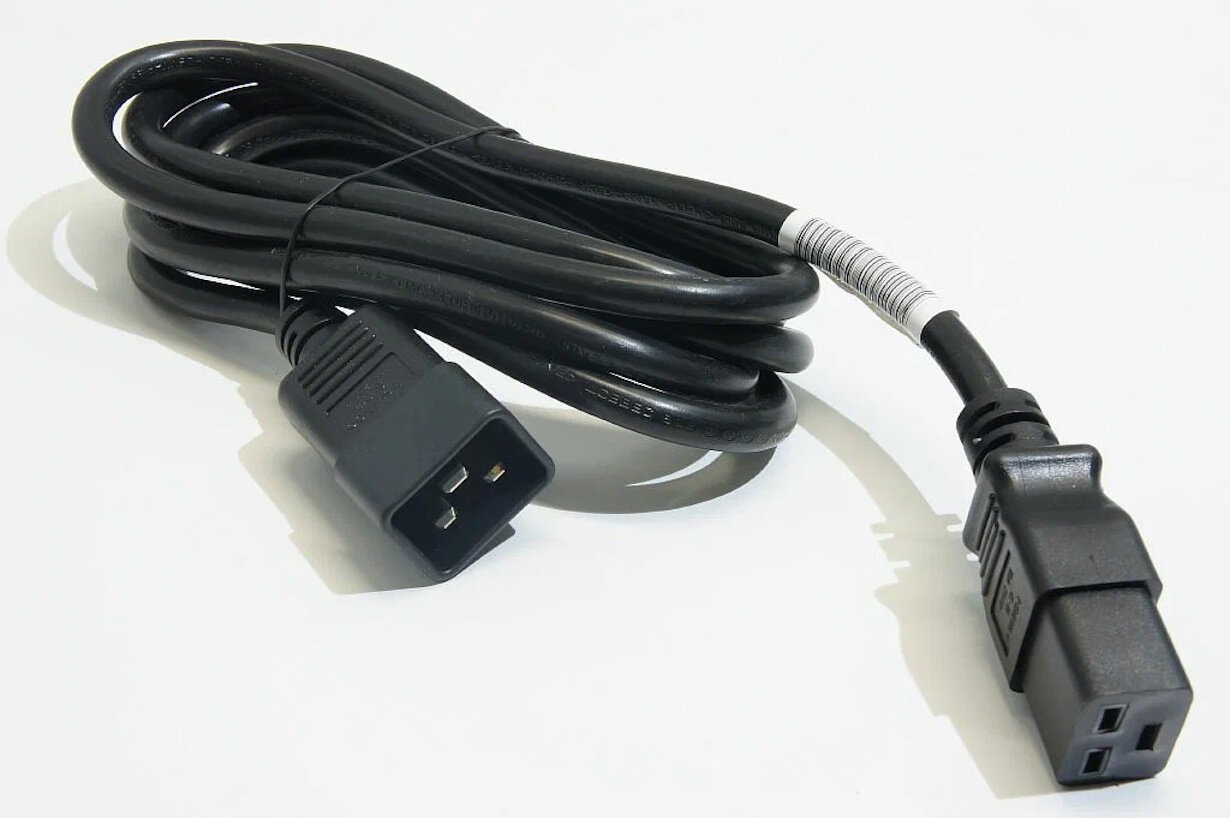Кабель питания IEC320 C19-C20 2мм2 от 2 до 3м NEW. С заземлением