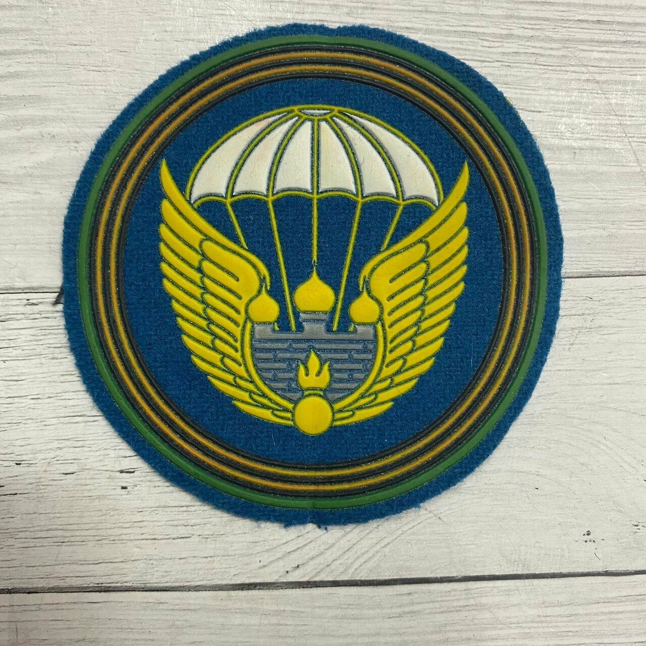 Шеврон 106 ГВ, ВДД купола, парашют ВДВ россия пластизоль без липучки
