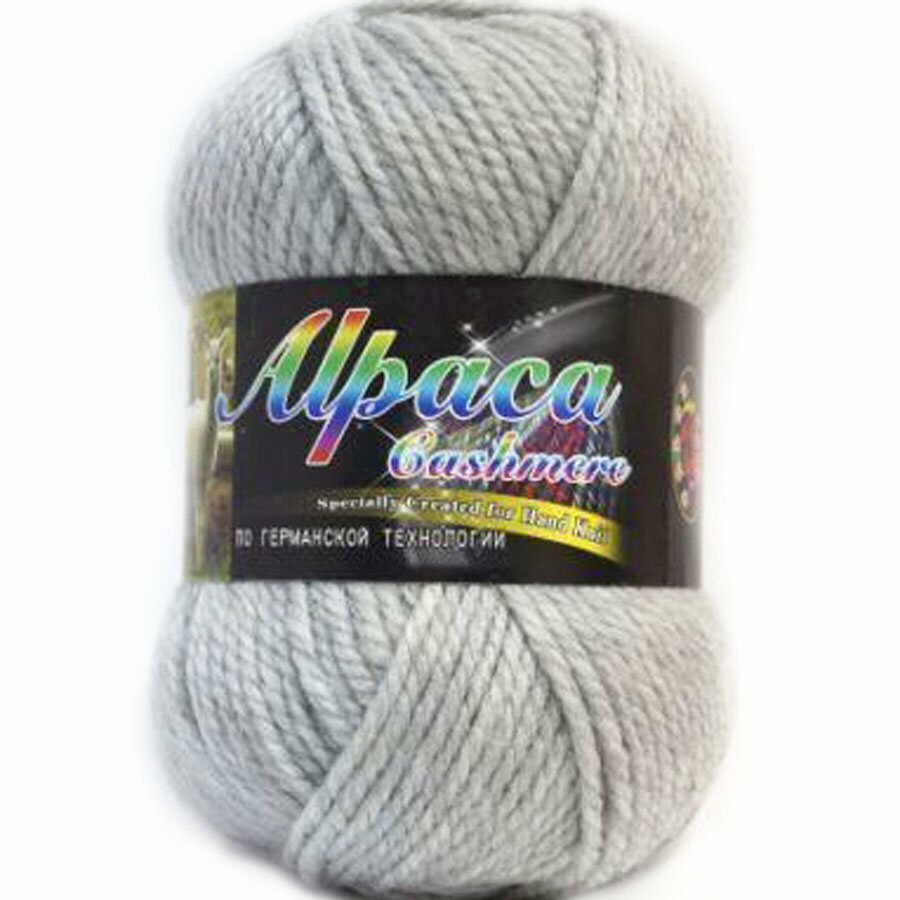 Пряжа Color City альпака кашемир 29601 св. серый (10 мотков)