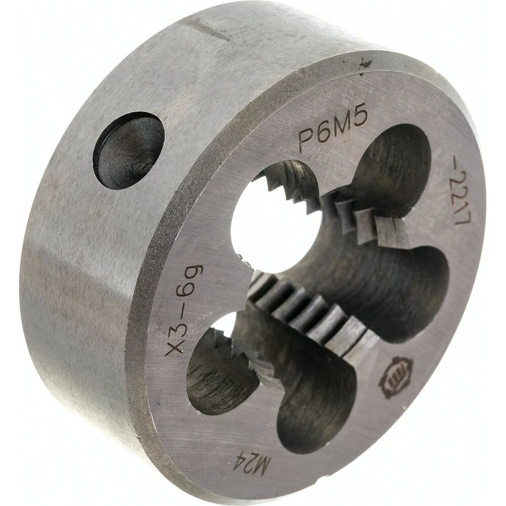 Плашка ООО ТМТ групп М24х3 Р6М5 6g 137185, для прочности