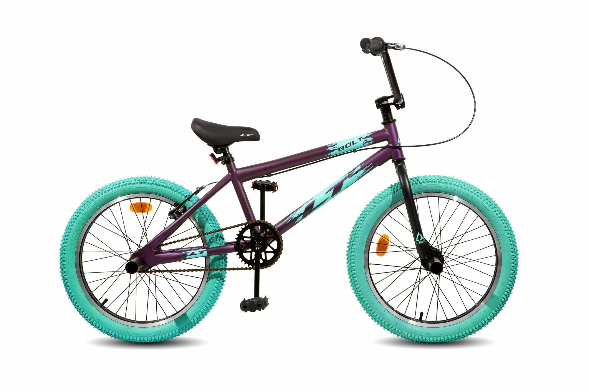 Велосипед LT, BOLT, колеса 20", сталь, рама 11", BMX, баклажан