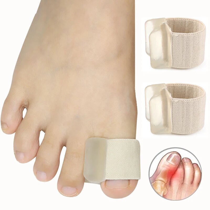 Pexmen гелевые разделители пальцев ног 2/4 шт Beige-2Pcs