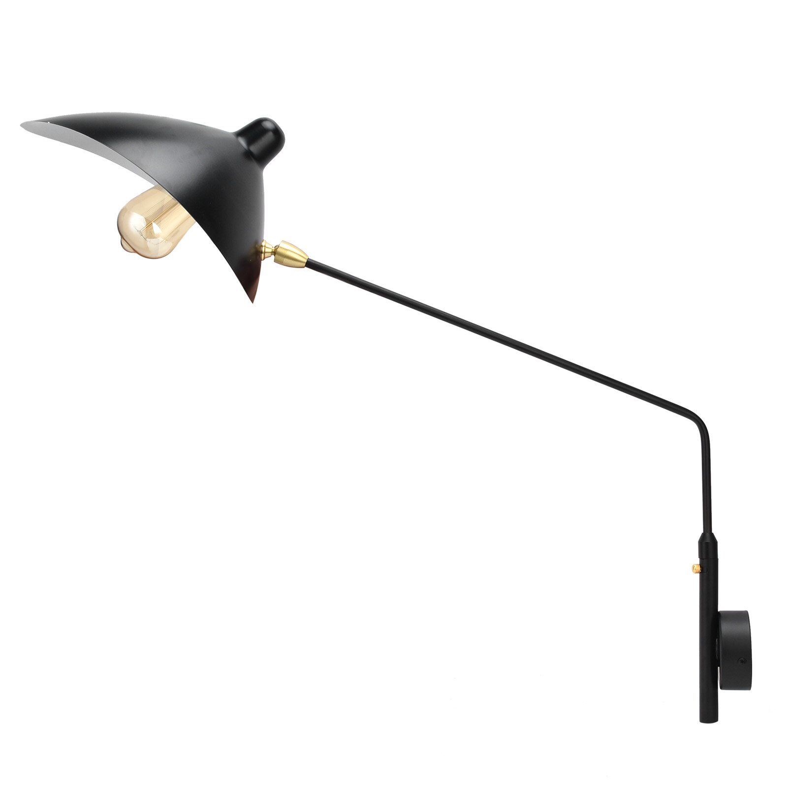 Винтажный настенный светильник из кованого железа с поворотным кронштейном на 360°, настенный бра для кухни, бара, ресторана, E27, 220 В