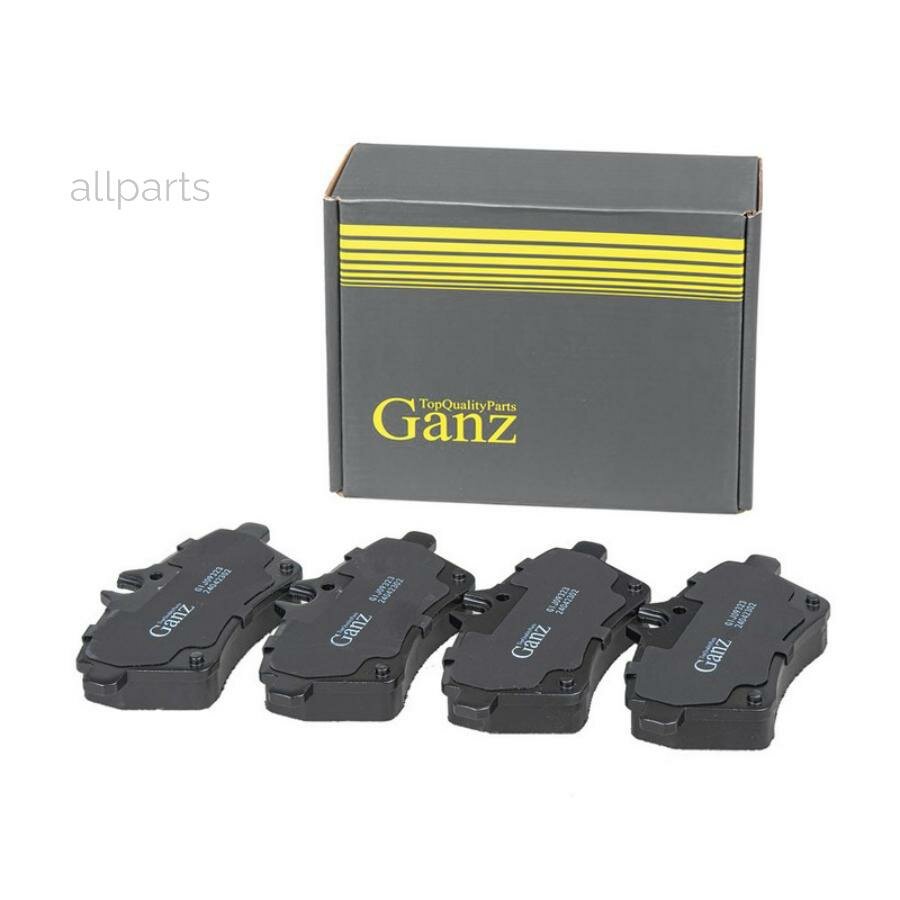 GANZ GIJ09323 Колодки тормозные передние для MERCEDES-BENZ A150-200D(W169) 04> / B150-200D(W245 GANZ GIJ09323