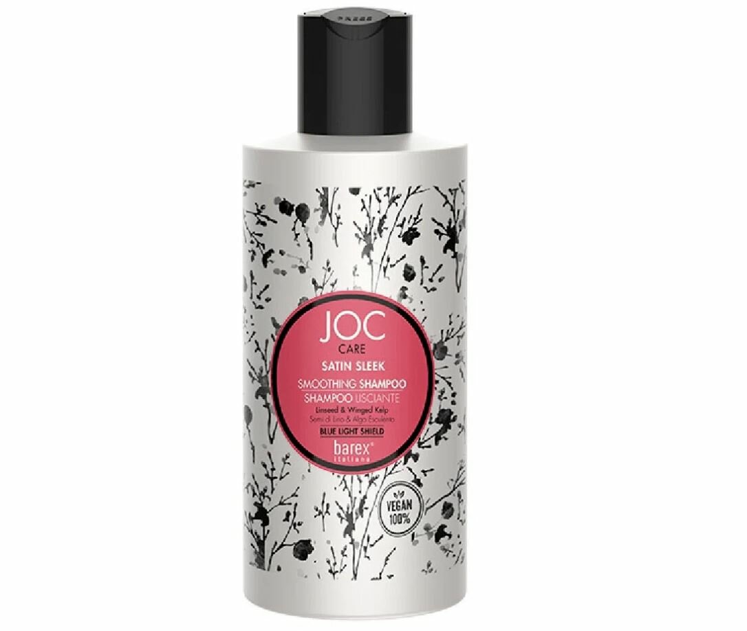 Шампунь разглаживающий Barex JOC Care Satin Silk, с льняным семенем и крылатой водорослью, для вьющихся волос, 250 мл