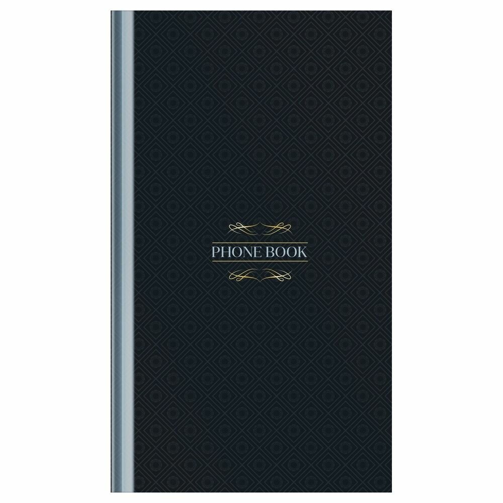 Телефонная книга OfficeSpace А5 80 листов 7БЦ "Моноколор. Dark", выборочный УФ-лак (Тк80т_55496)