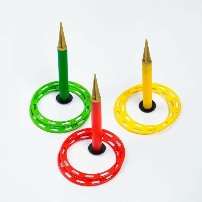 Кольцеброс Sima-land уличный, 3 стойки, 6 колец (5493892)