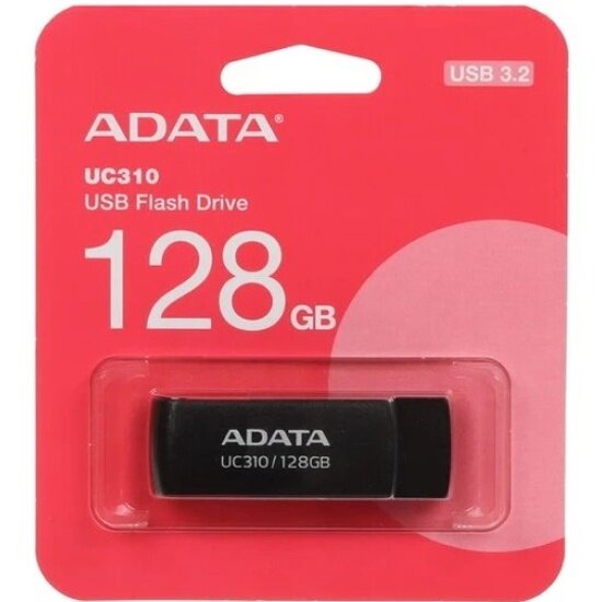 USB флешка Adata 128Gb UC310 black USB 3.2 Gen 1