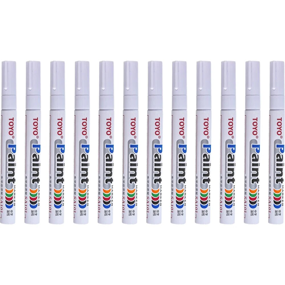 Маркер-краска белый Оберон SA101 упак. 12шт SA1011.12, Маркер-краска оберон sa101 белый sa1011