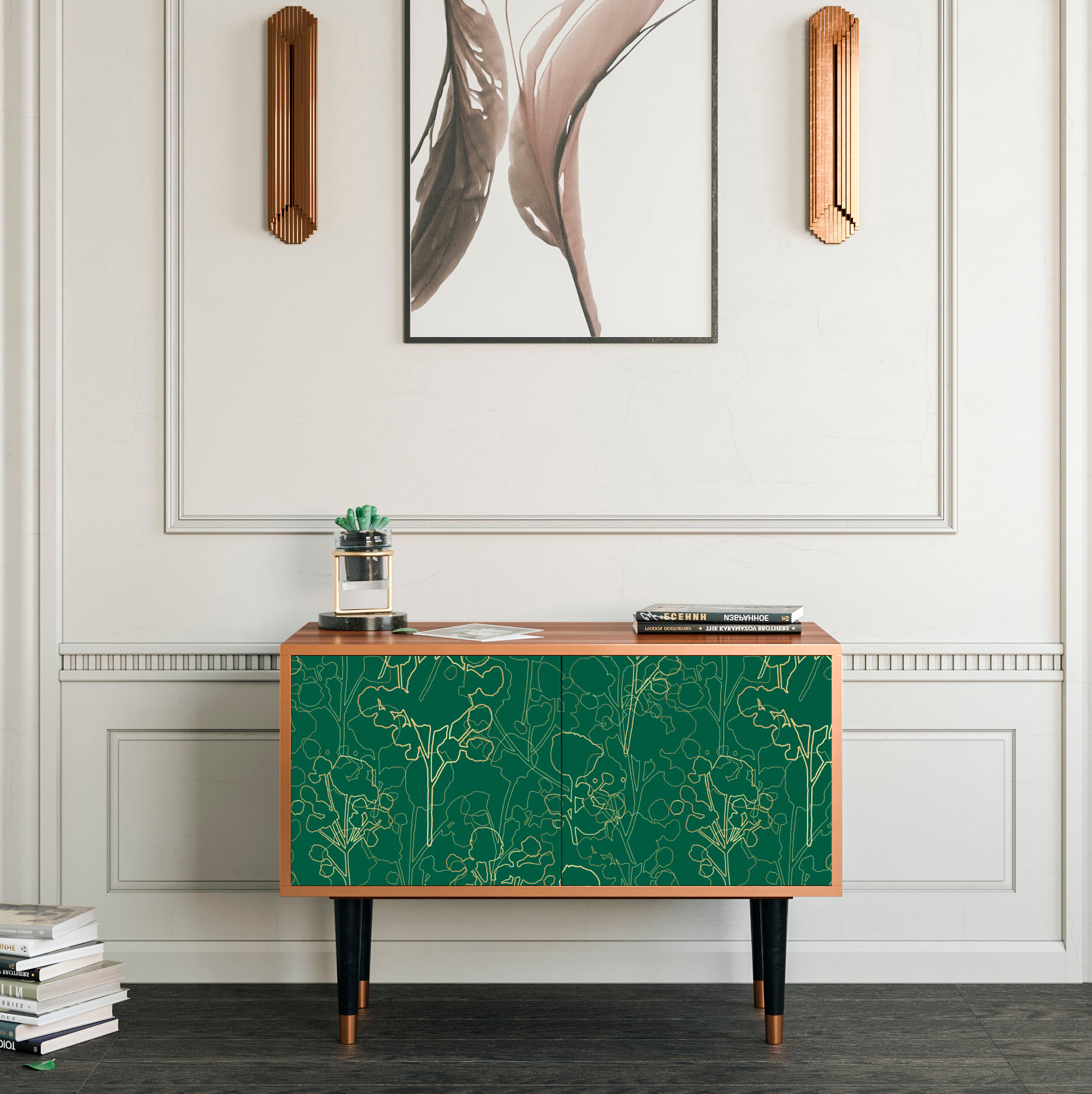 Комод - STORYZ - S1 Emerald Forest, Размер - 94 x 69 x 48 см, Цвет корпуса - , Орех
