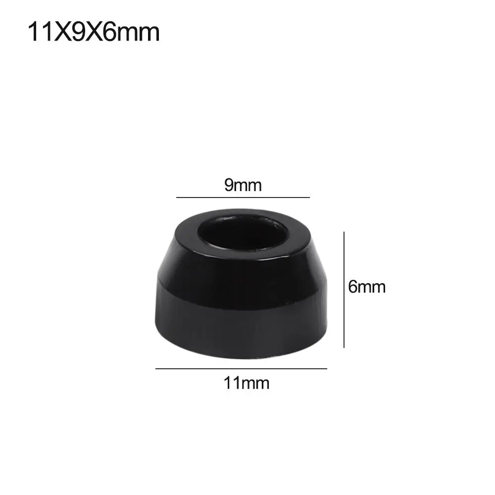 Черные резиновые накладки для мебели 11x9x6mm-3mm