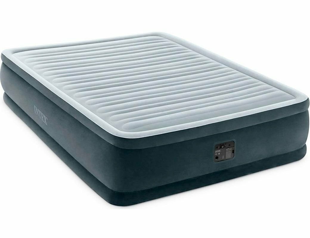 Двуспальная кровать высокая Интекс Комфорт (Intex Comfort-Plush Elevated Airbed Queen)), 152х203х46 см, со.