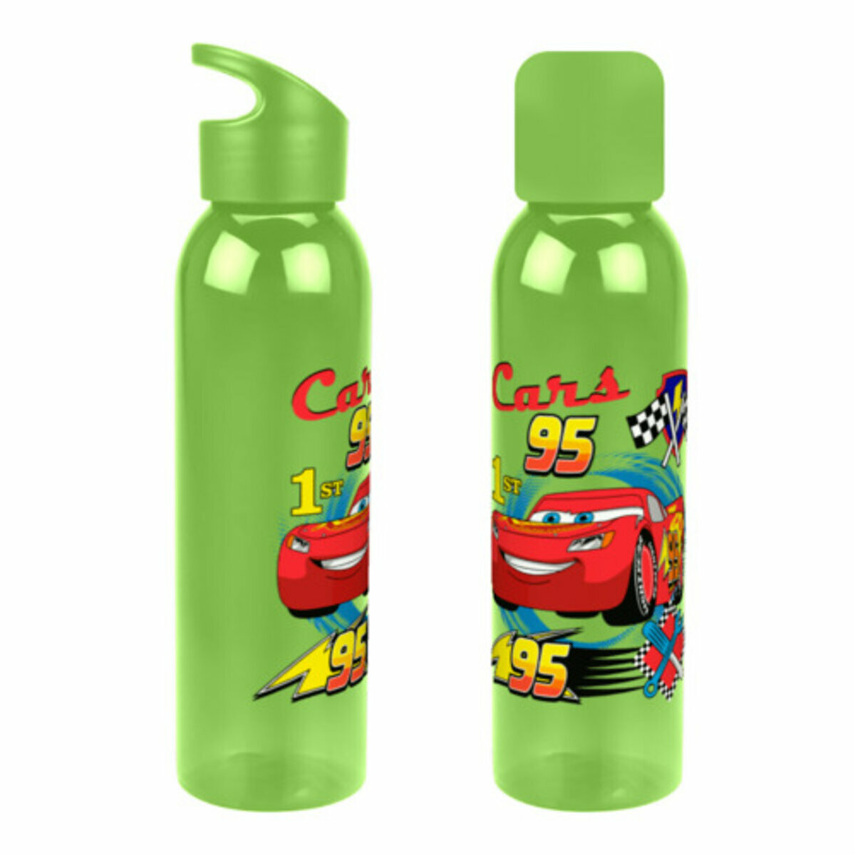 Бутылка для воды «Тачки» (зеленый)