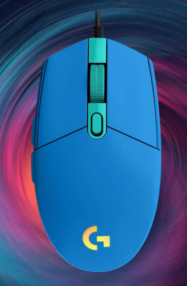 Игровая мышь Logitech G102 Second Generation, Enterprise-Grade Wired, Office And E-Sports Dual-Use, Blue