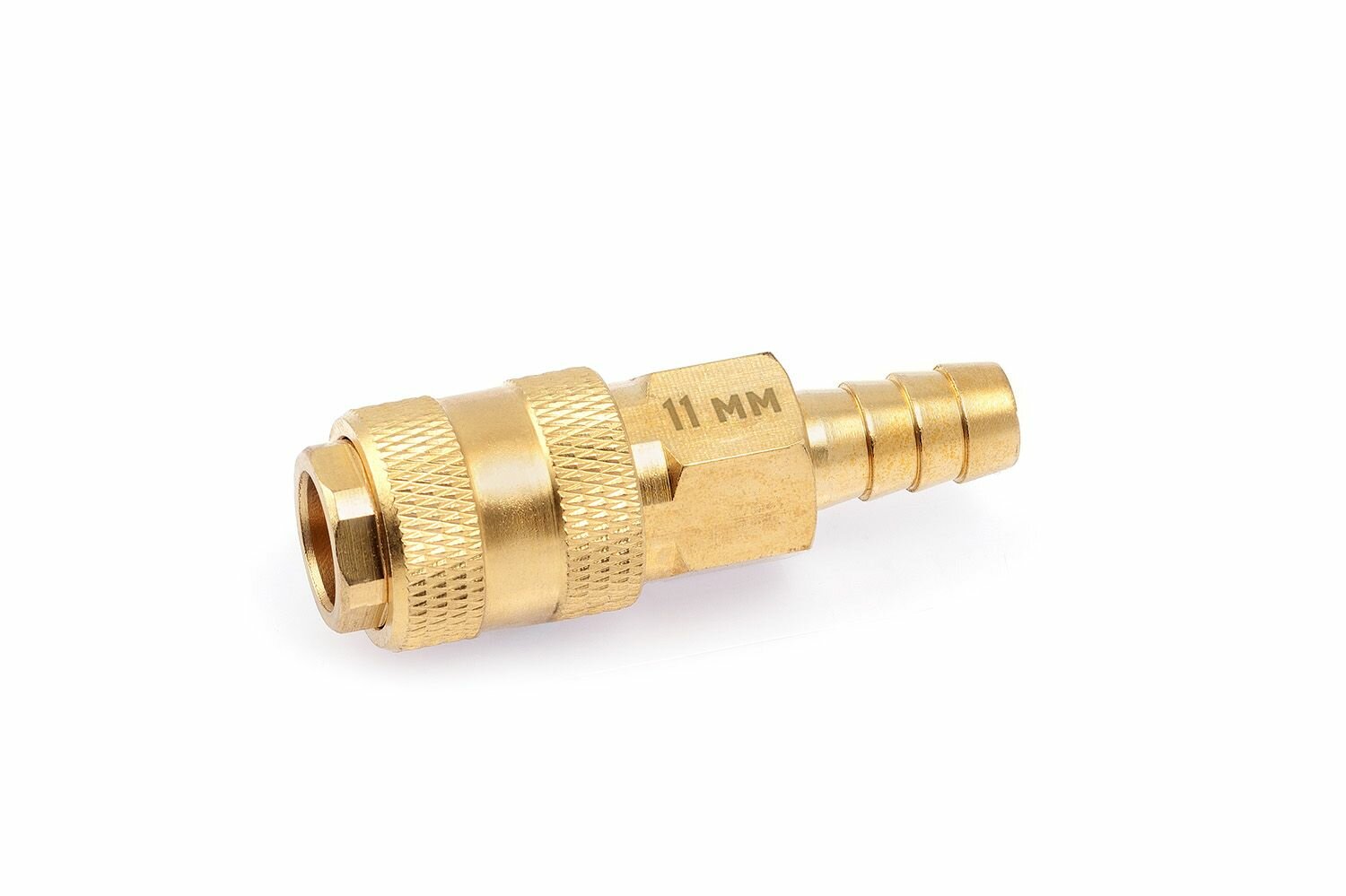 Штуцер быстросъёмный латунный "мама" (F) ёлочка 11мм, Дело Техники, 949072