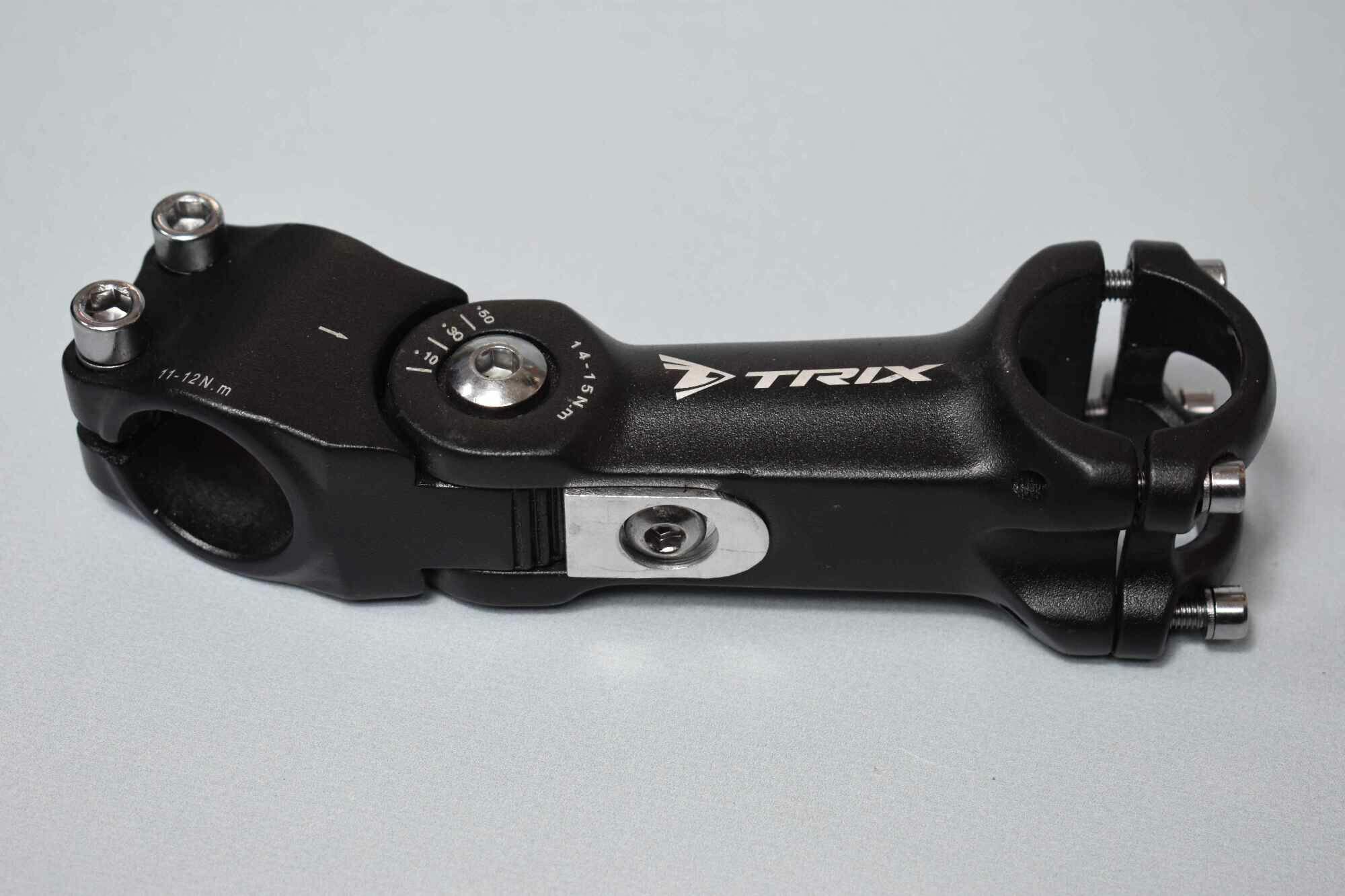 Вынос руля TRIX, алюминиевый кованый, для безрезьбовой вилки 1-1/8", под руль 31,8