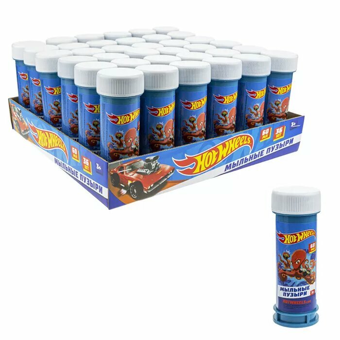 1Toy Мыльные пузыри Hot Wheels 36шт Т22246