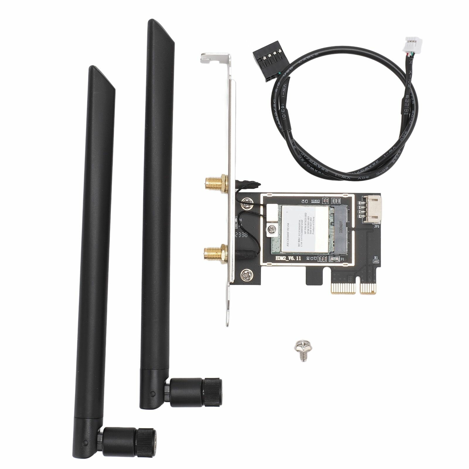 Адаптер Wi-Fi PCI-E, 433 Мбит/с, BT 4.2, RTL8821CE, 802.11ac