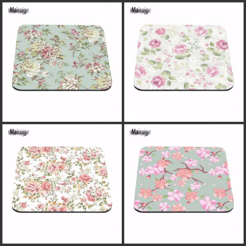 Mairuige Маленький Яркий Цветок Коврик Для Мыши Аксессуар ПК Геймер Офис Компьютер Водонепроницаемый Нескользящий Милый