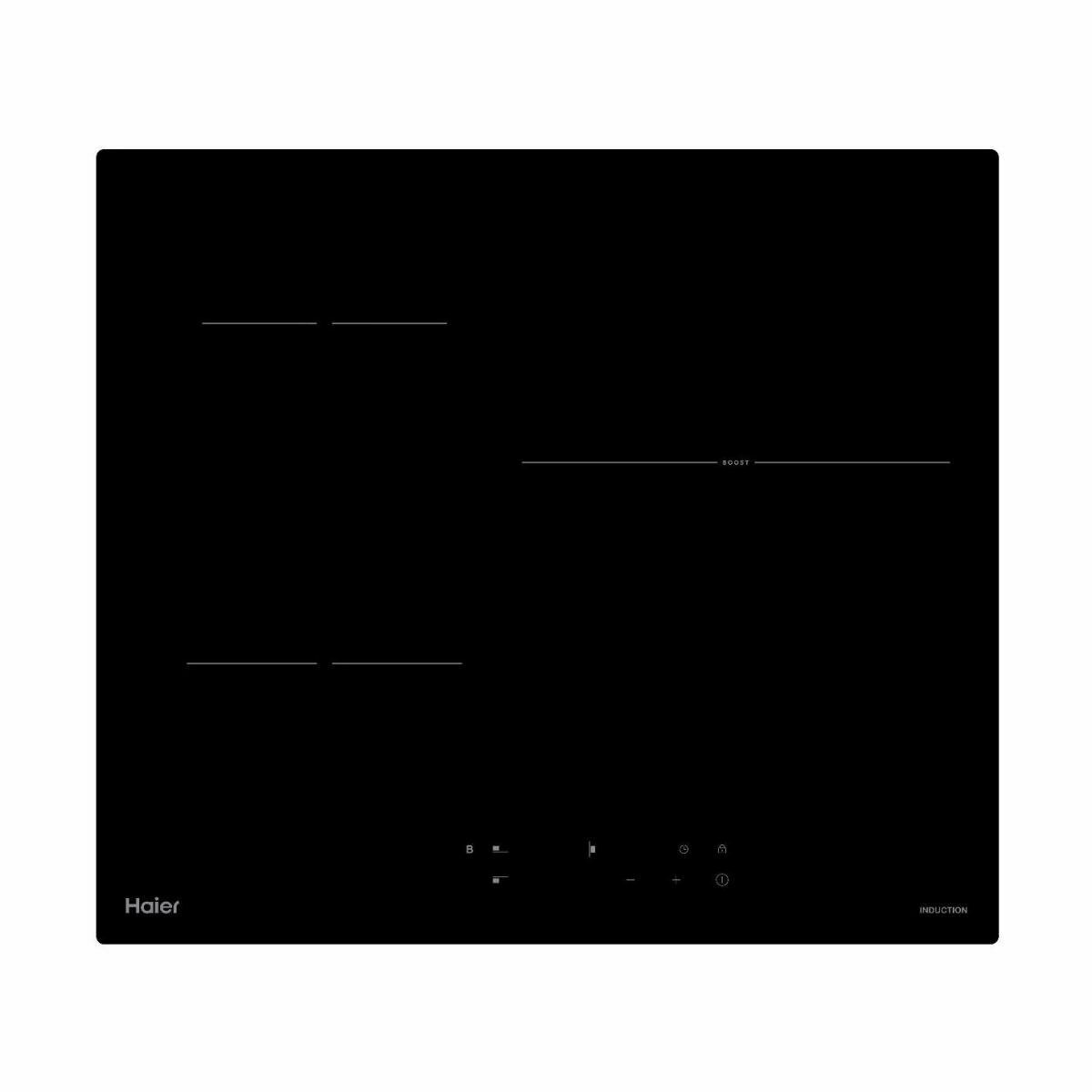 Варочные поверхности электрические Haier Панель варочная индукционная Haier HHK-Y63WTB Чёрный