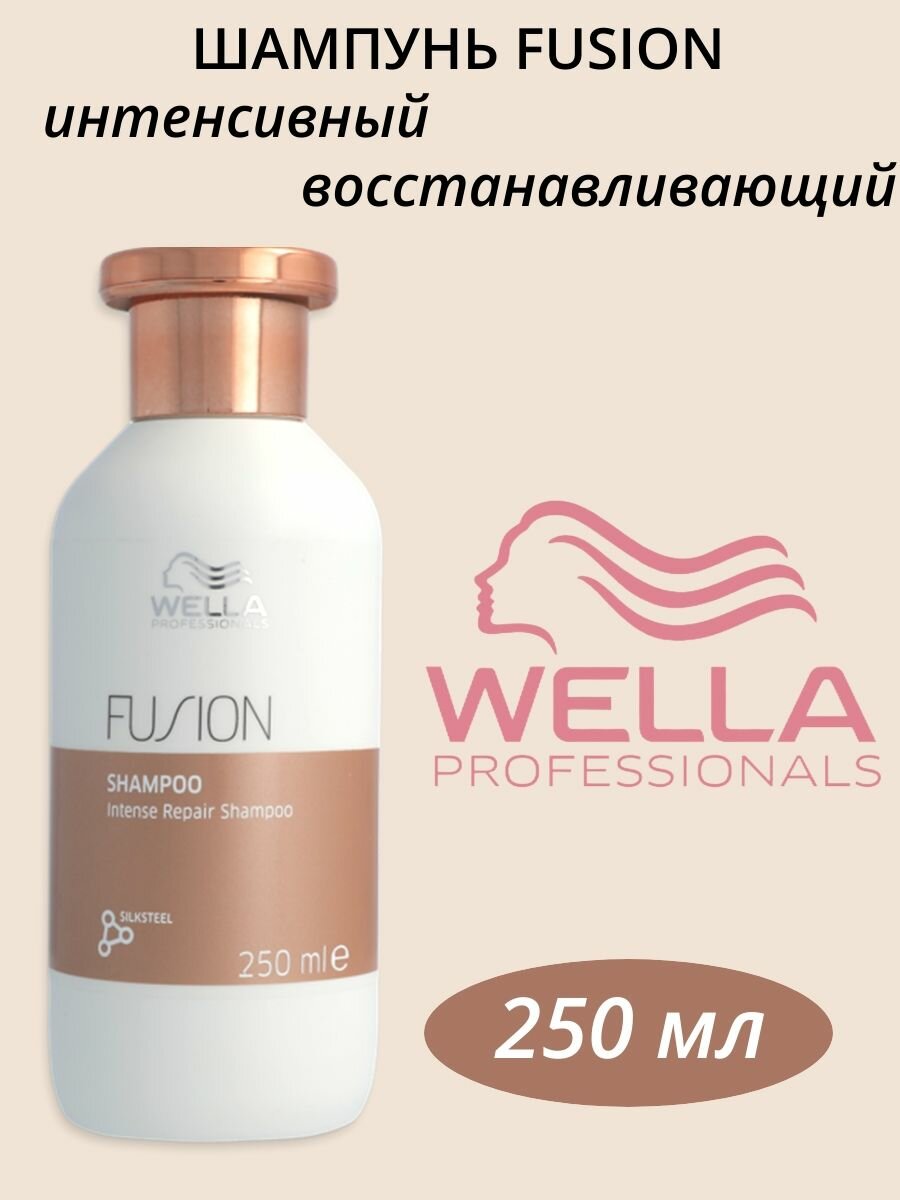 Wella Professionals Интенсивно восстанавливающий шампунь для поврежденных волос FUSION Intense Repair, 250мл