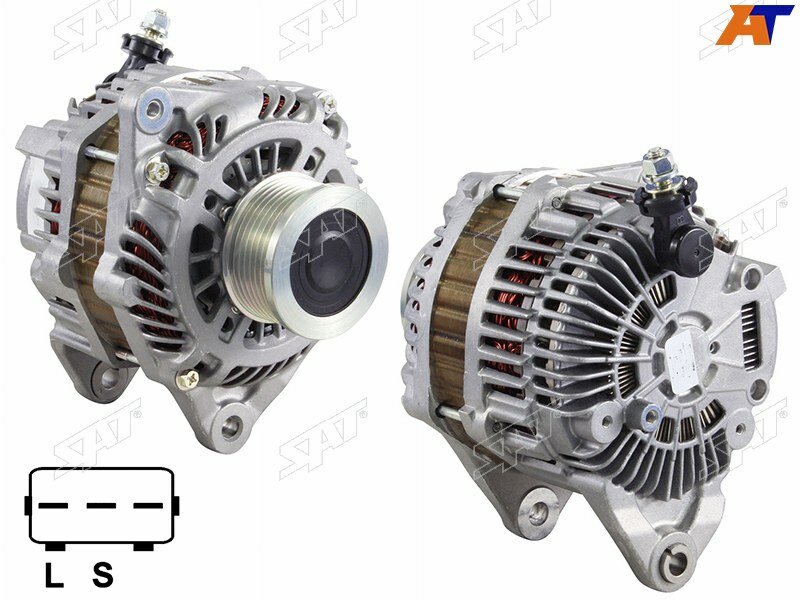 . SAT Генератор для NISSAN NAVARA D40M YD25DDTI 05-10/PATHFINDER R51M 05-14 12V 150A