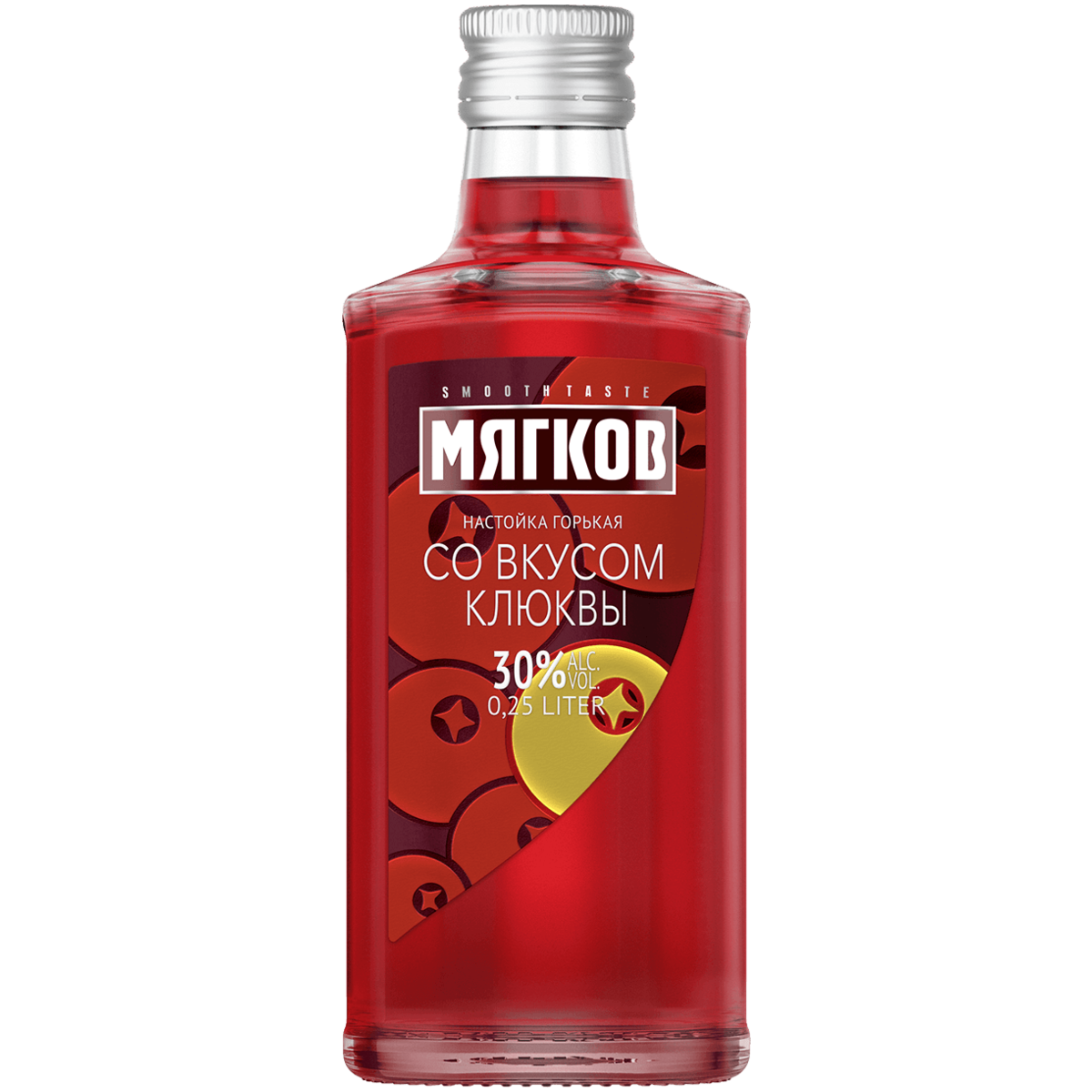 Настойка горькая Мягков Клюква 0,25 л