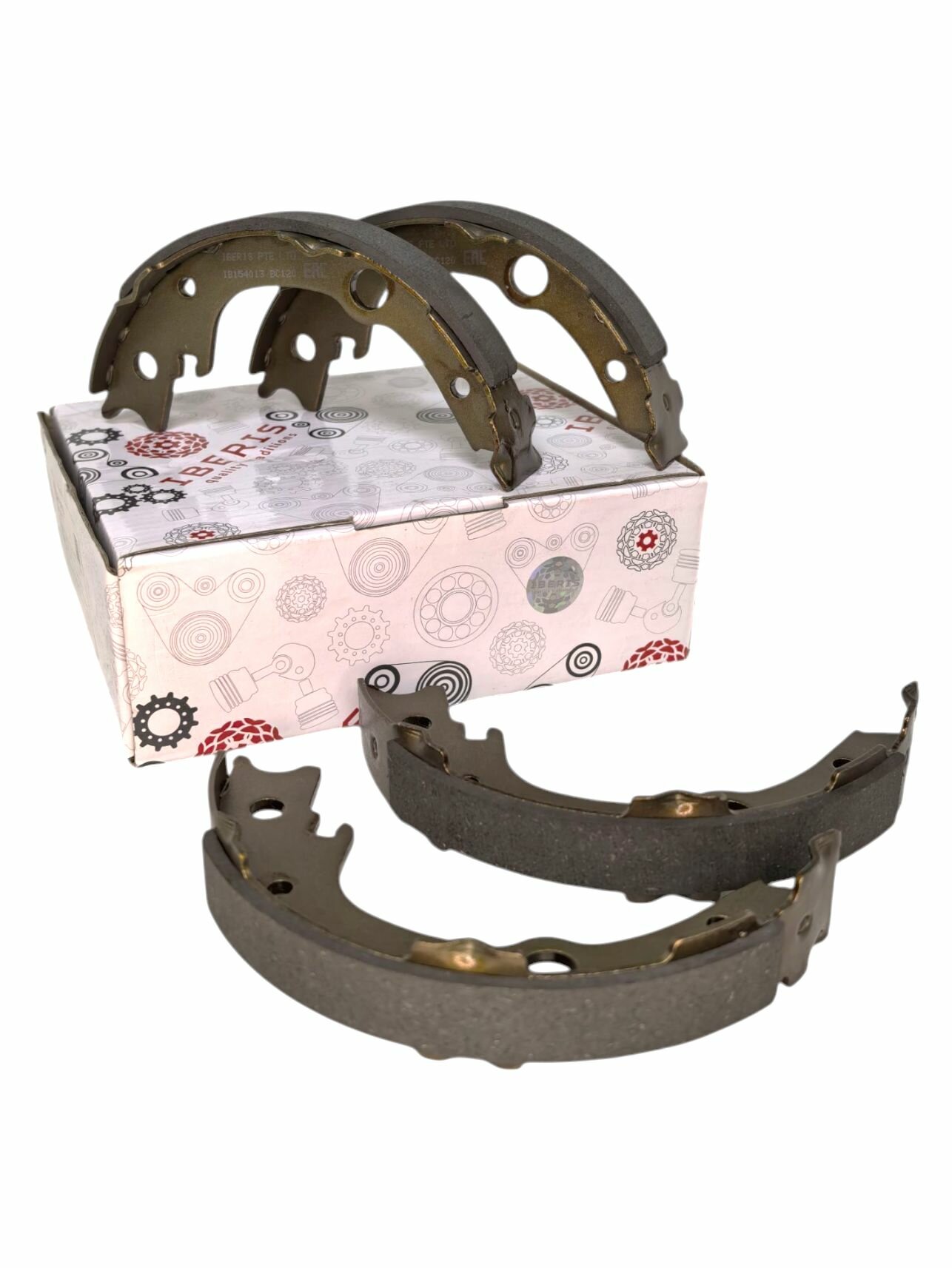 Колодки тормозные стояночного тормоза Лифан Солано БИД Ф3/Ф3Р (Lifan Solano BYD F3/F3R) комплект 4 шт. IBERIS B3502230 10136441-00