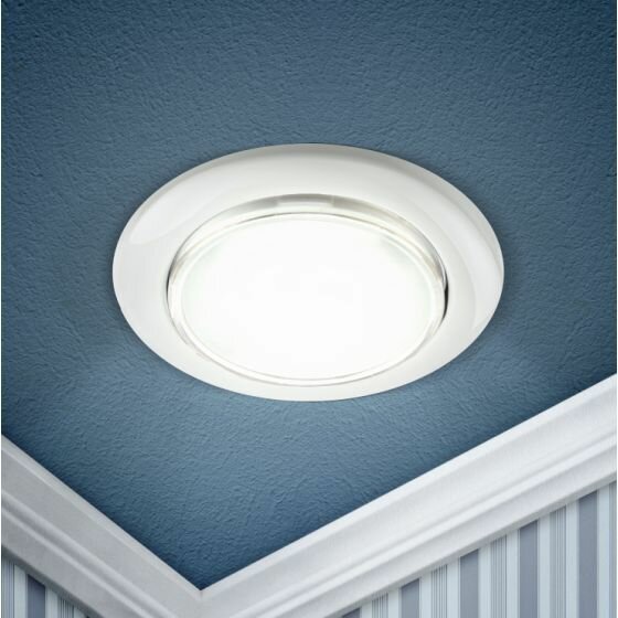Светильник точечный встраиваемый ЭРА KL35 WH-10 /1 Gx53,220V, 13W , белый (упаковка 10 шт)