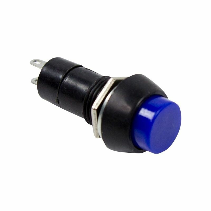 Выключатель-кнопка REXANT 250V 1A 2c без фиксации синяя Micro PBS-20B 4 шт для сигнальных цепей и электроники
