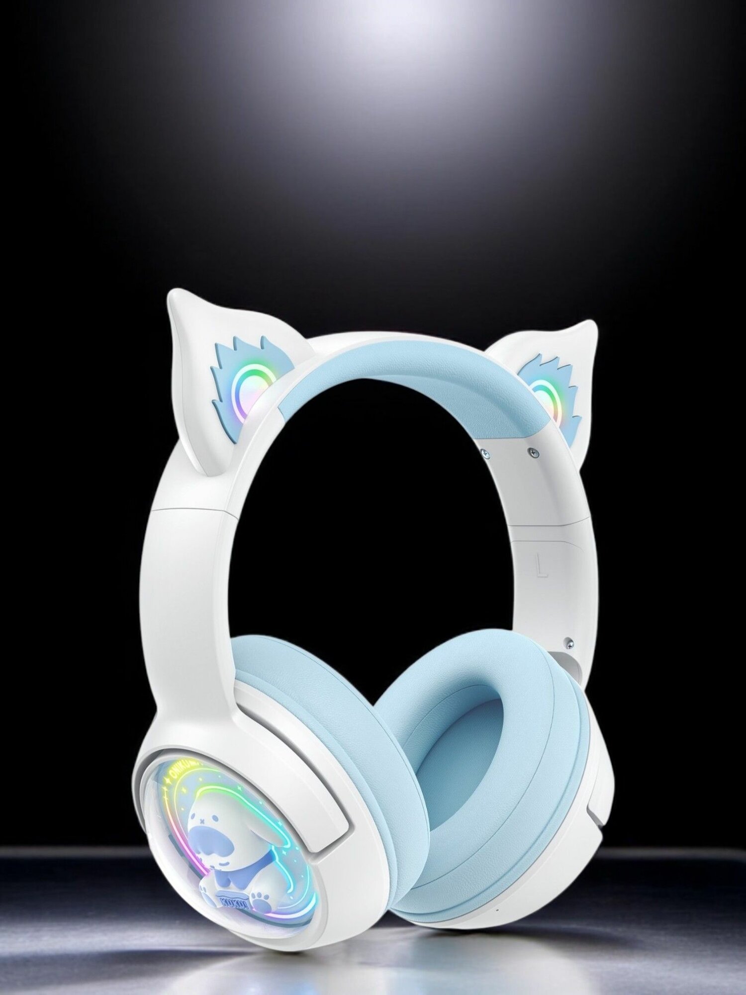 Беспроводные игровые наушники с ушками и подсветкой, B5Gaming Cat