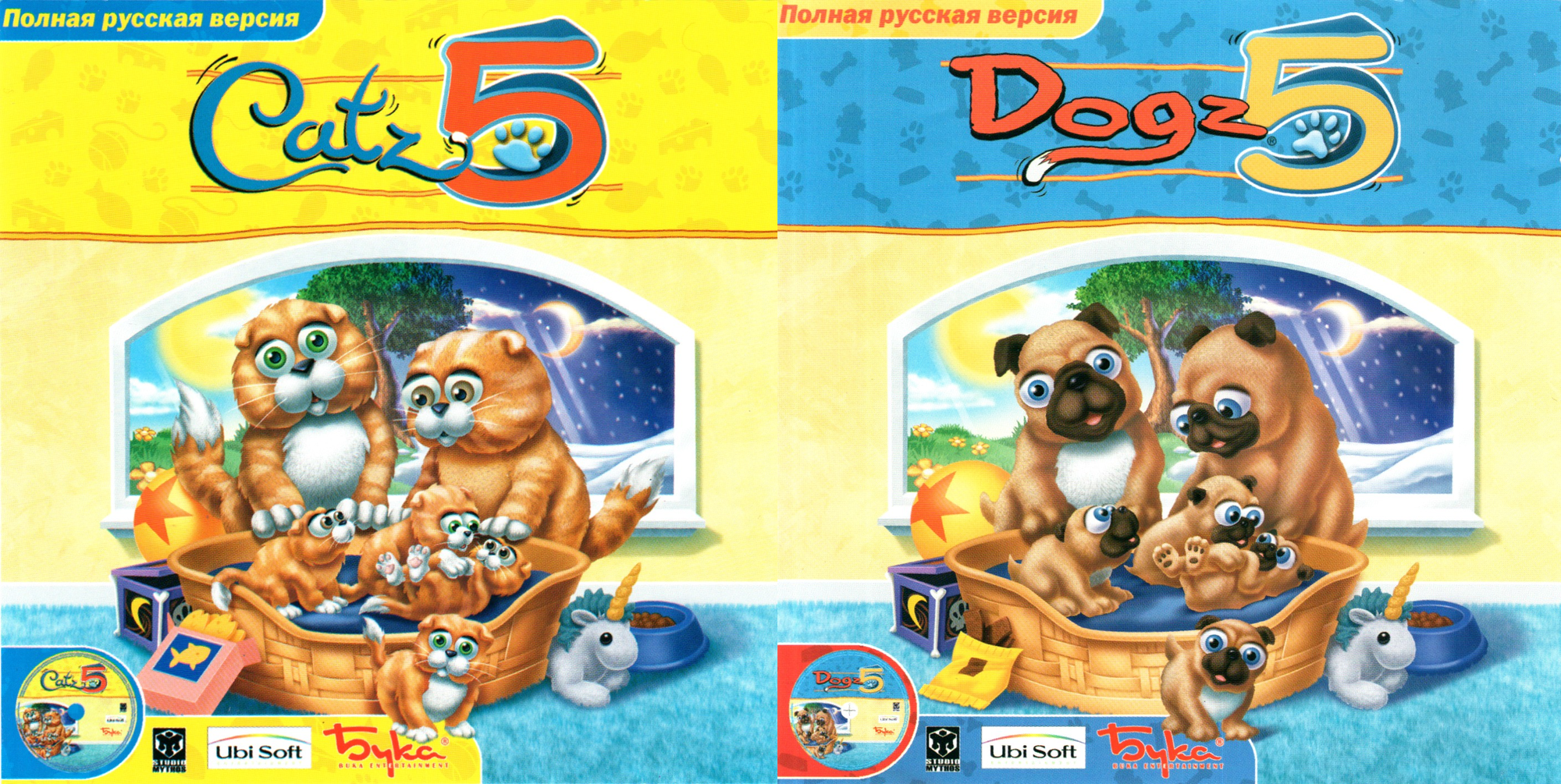 Игра для компьютера: Catz 5 + Dogz 5 (2 Jewel диска) Лицензионный диск