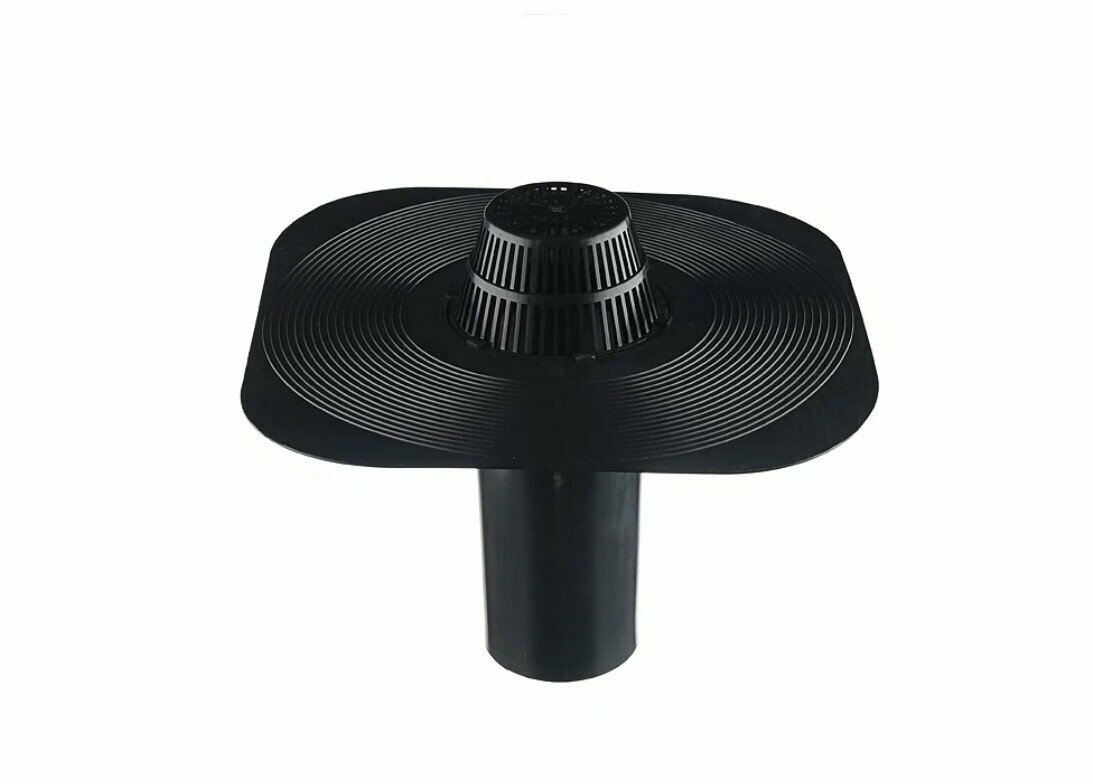 Воронка Поливент Ультра, d110 мм, для плоской кровли, черная