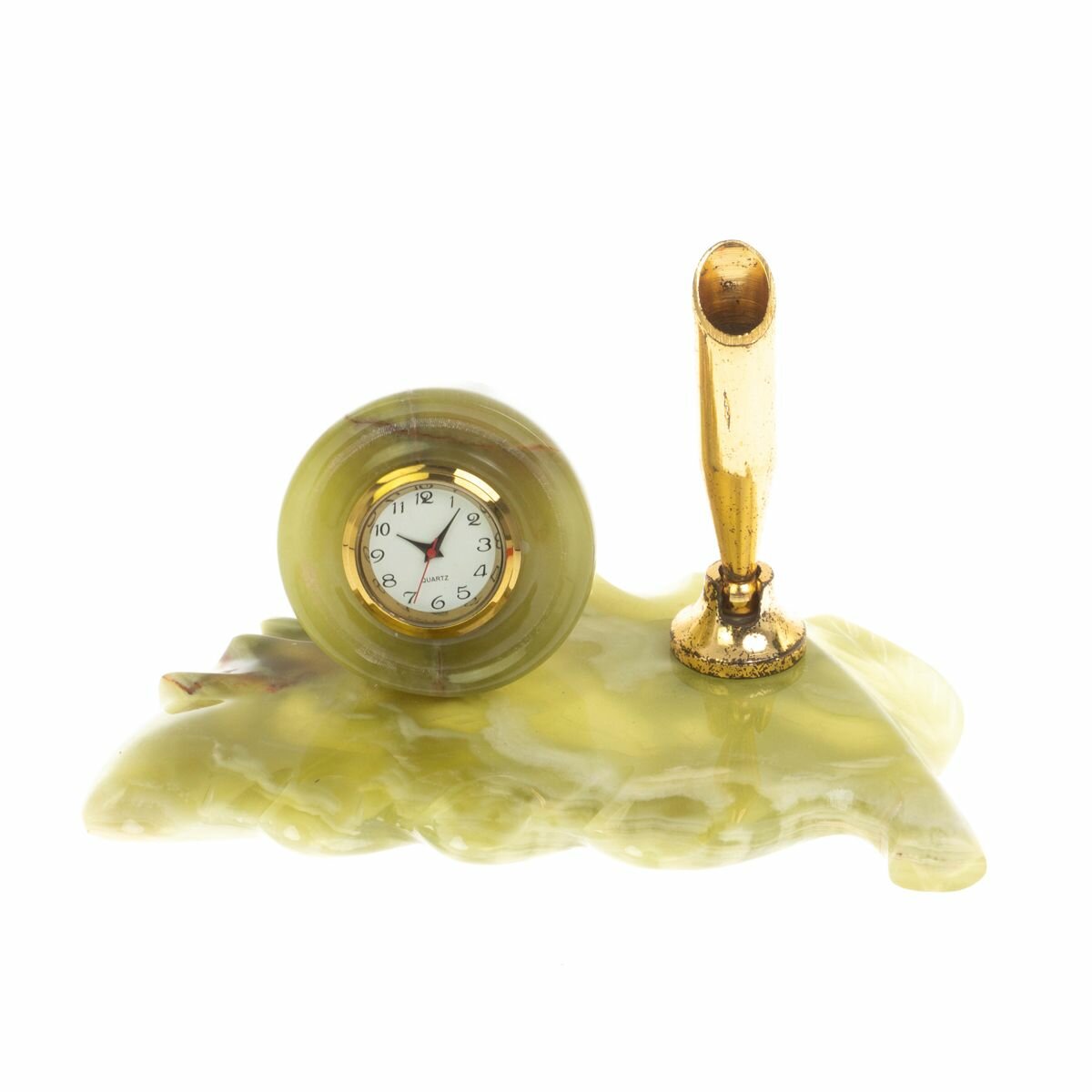 Письменный мини-набор "Лист" из оникса 12,5х7,5х19,5 см (3х5) 129345