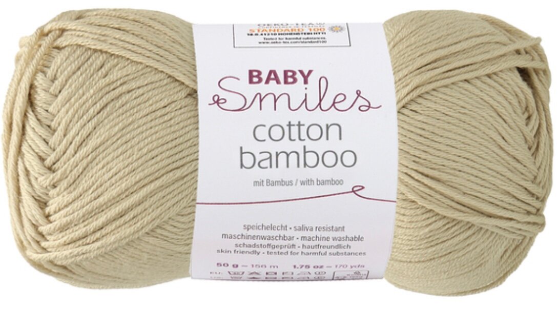 Cotton Bamboo /Коттон Бамбу/ пряжа Schachenmayr Baby Smiles, MEZ, 9807370 (01003, sand (песок), бежевый)