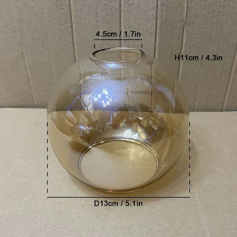 Стеклянный глобус Amber D13cm, замена абажура