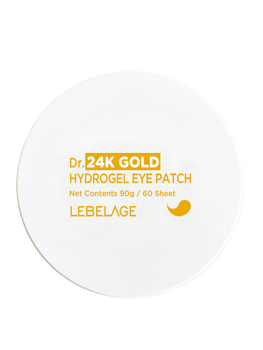 Lebelage Гидрогелевые патчи для глаз с экстрактом золота / Dr.24K Gold Hydrogel Eye Patch, 60 шт.