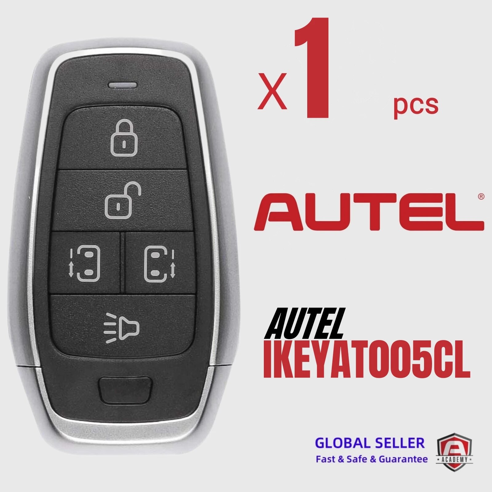 Независимый Универсальный умный дистанционный ключ Autel IKEYAT005CL с 5 кнопками