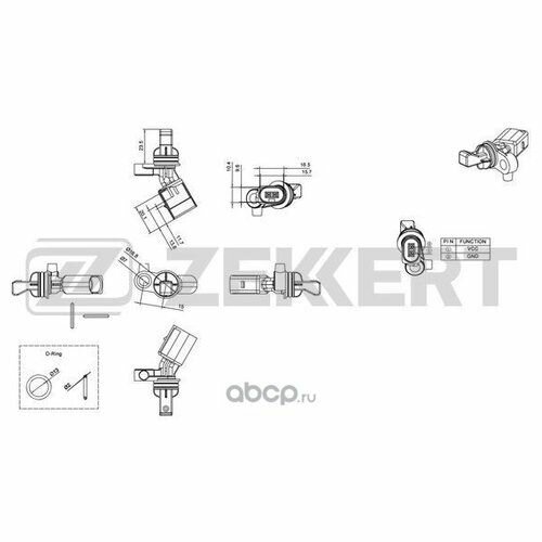 Датчик ABS задн. лев. VW Amarok 10- ZEKKERT SE6030