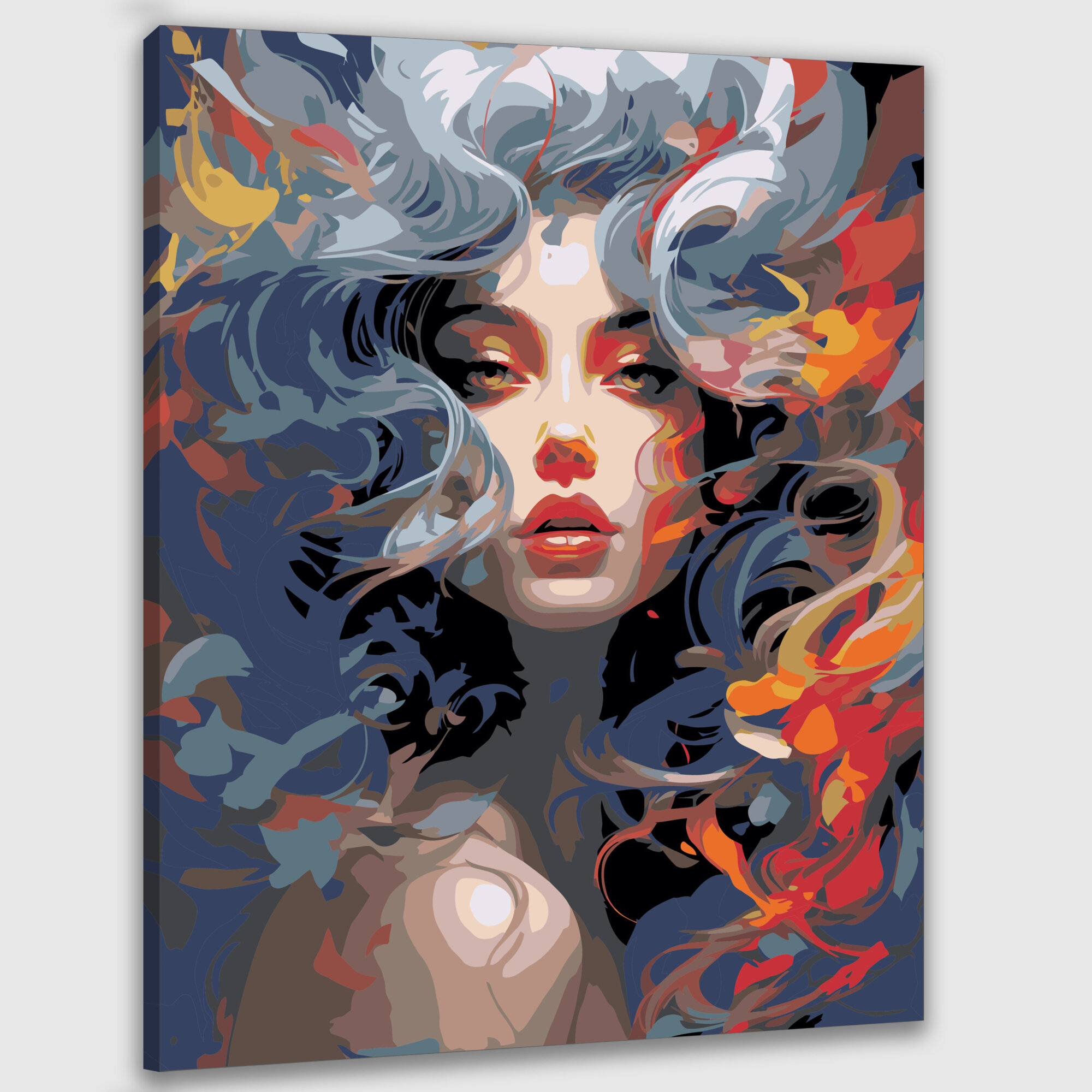 Картина по номерам 40x50 см, абстракция, цветовая гамма, чувства, эмоциональная глубина, сложность