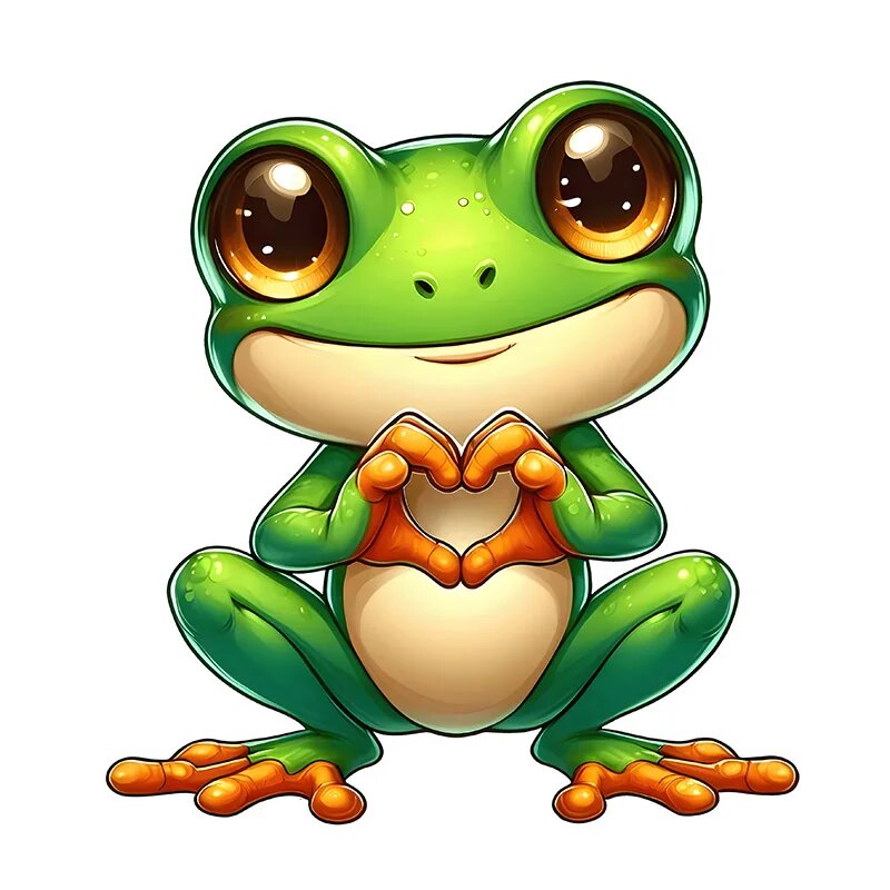 Водонепроницаемая наклейка с милыми животными QT12 15cm-Longest side, QT12-C PVC