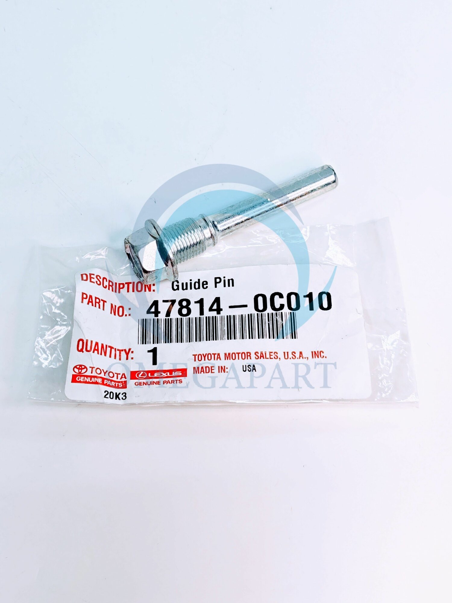 Болт направляющий скобы суппорта, Toyota 478140C010