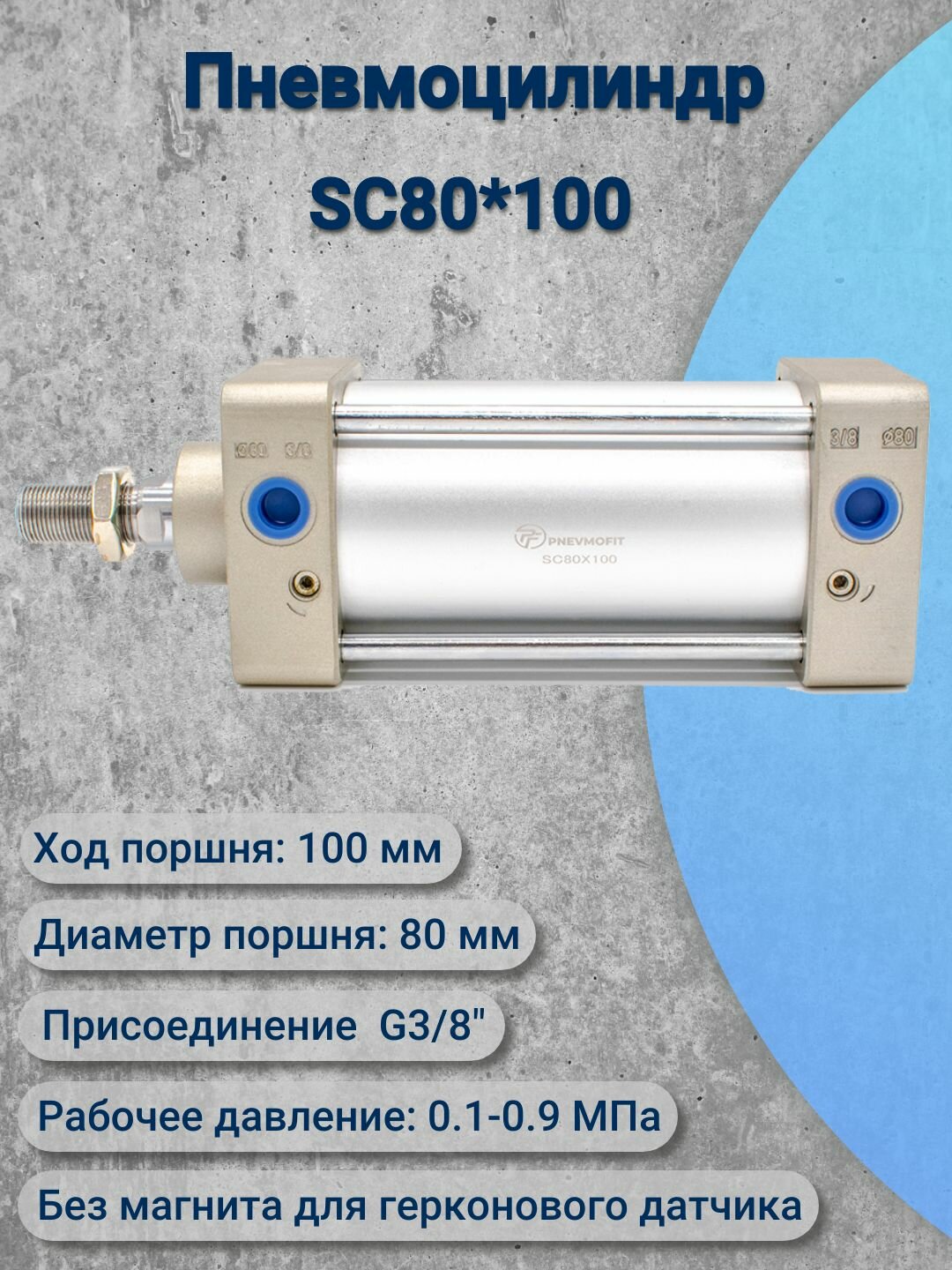 Пневмоцилиндр SC80*100