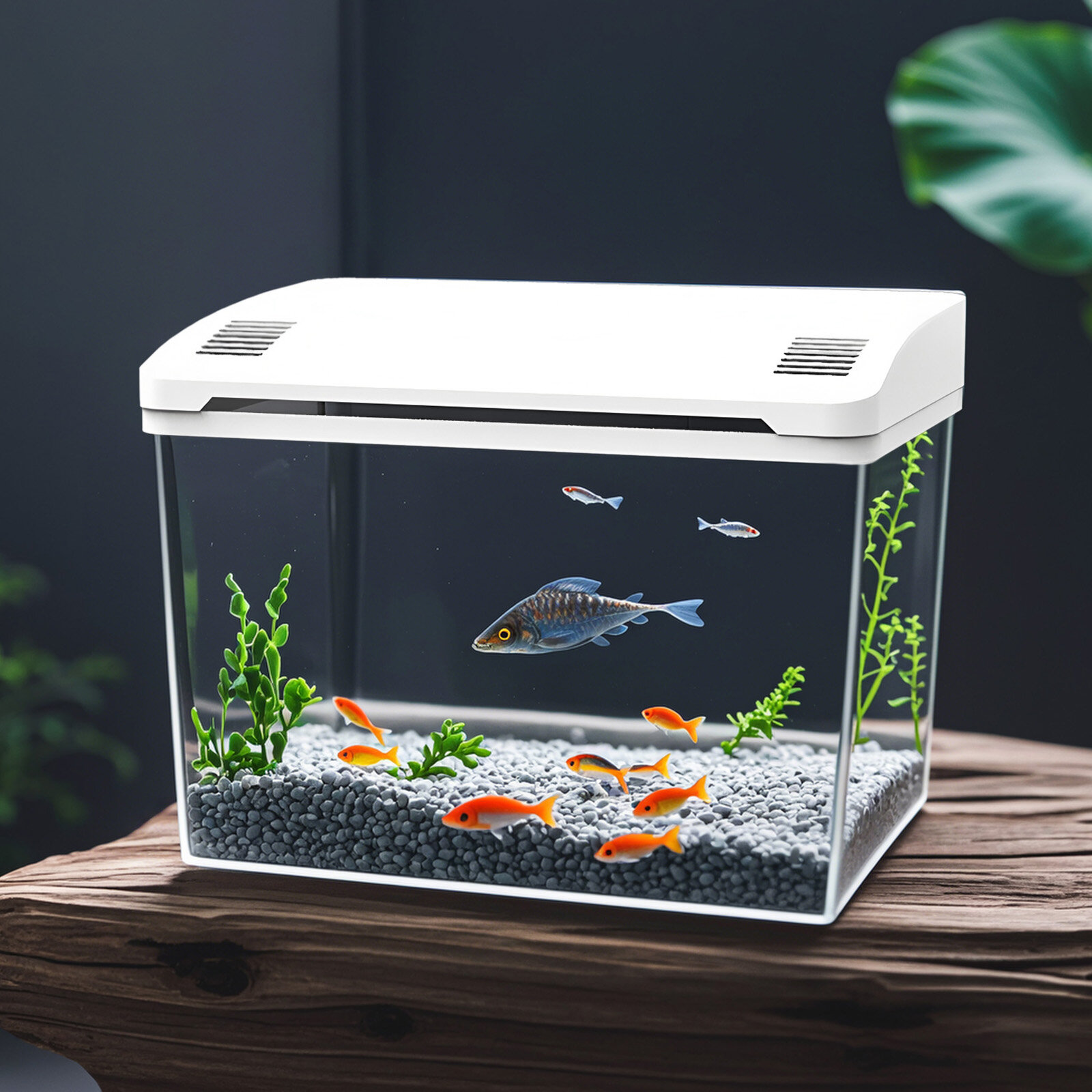 Акриловый аквариум, цельный квадратный