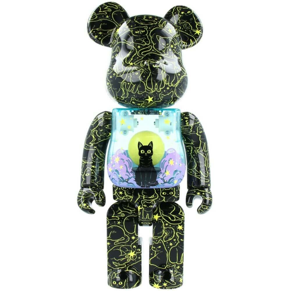 Фигура Bearbrick Medicom Toy Hikari Bambi Cat in the Night Sky 400%